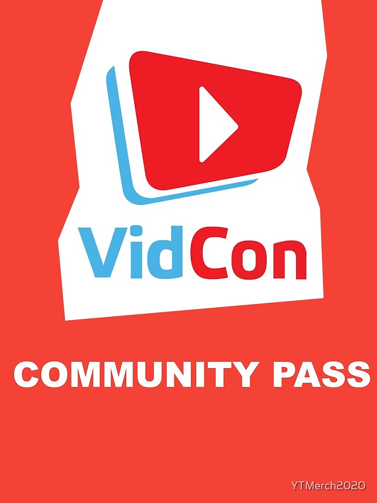 "Vidcon Community Pass" Drawstring Bag for Sale by YTMerch2020 | Redbubble