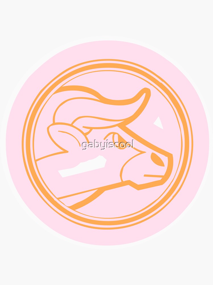 "Taurus The Bull token stickers" Sticker for Sale by gabyiscool | Redbubble