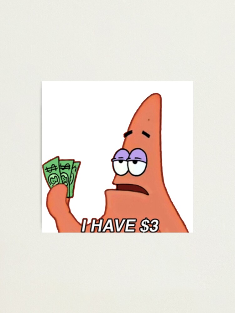 "Patrick Star broke meme" Photographic Print for Sale by Babiola ...