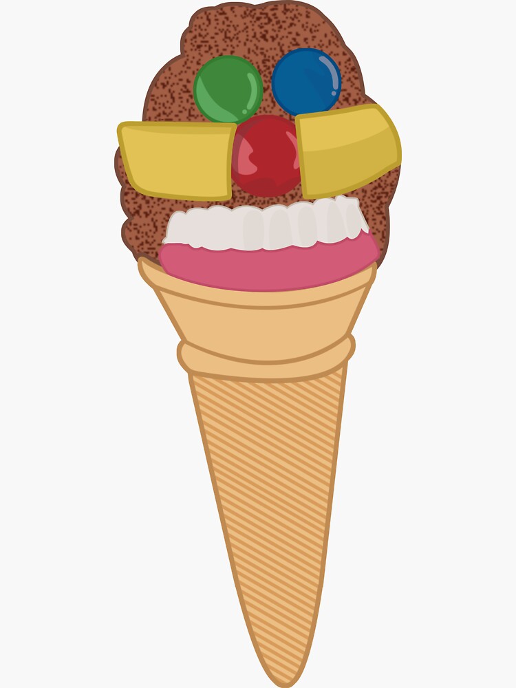 "Agro's Ice Cream Connection" Sticker by RMXBandit | Redbubble