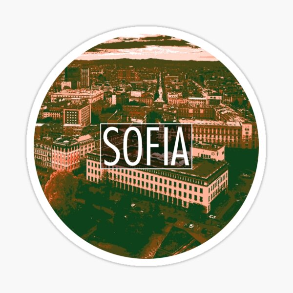 "Sofia - Bulgaria" Sticker by Feelklin | Redbubble
