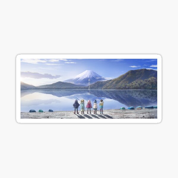 "Yuru Camp Landscape" Sticker for Sale by b1000000k | Redbubble