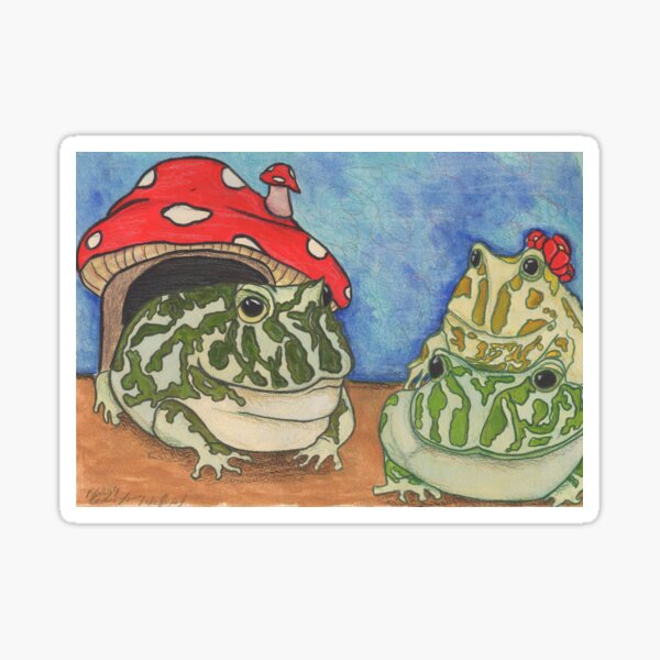 "pacman frogs" Sticker by KokoLou | Redbubble