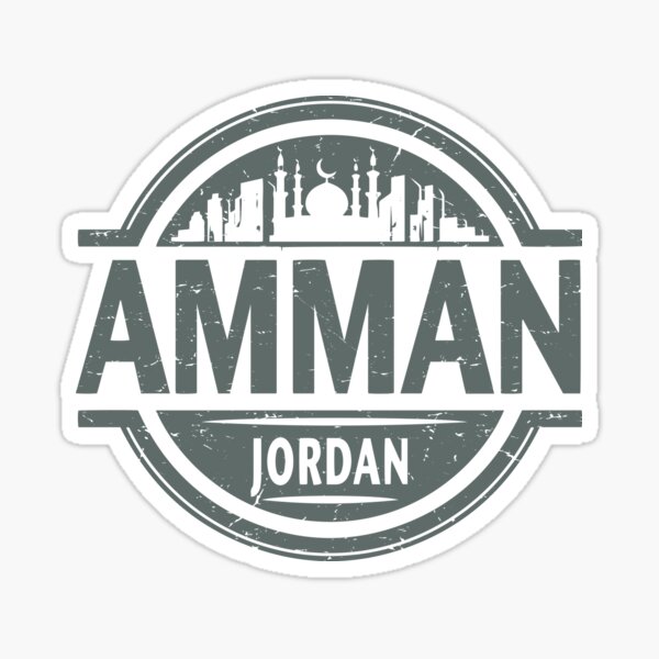 "Amman, Jordan" Sticker for Sale by studio838 | Redbubble