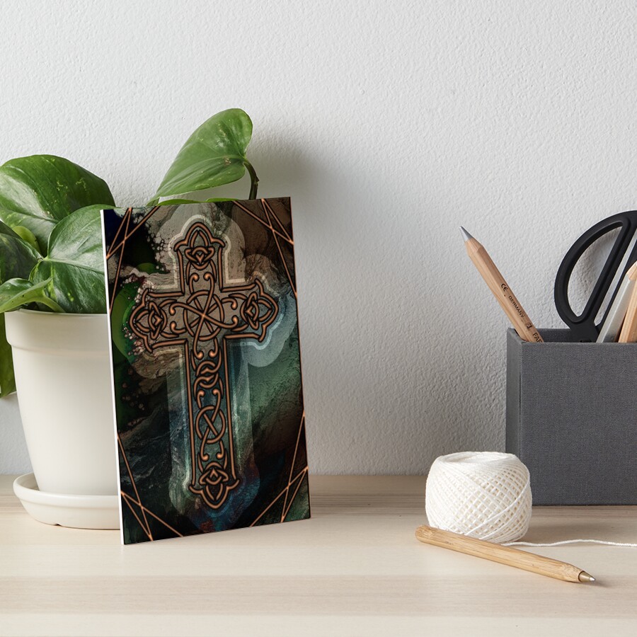 "Copper Cross" Art Board Print by kerravonsen | Redbubble