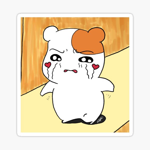 "Crying Hamtaro" Sticker by ellari | Redbubble