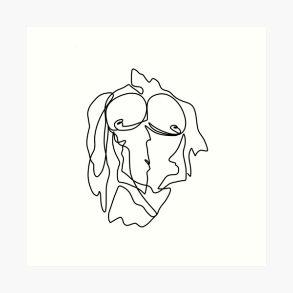 "Male figure line drawing" Art Print for Sale by casadelamente | Redbubble