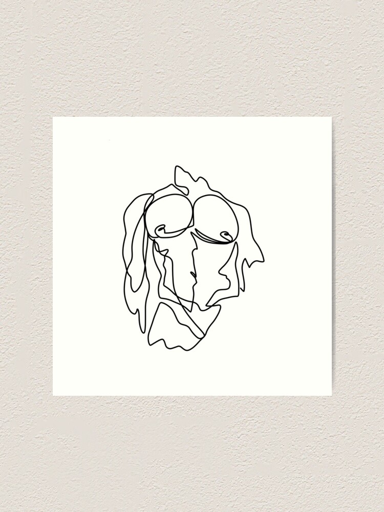 "Male figure line drawing" Art Print for Sale by casadelamente | Redbubble