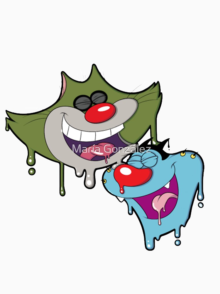 "Melting Oggy and Jack" T-shirt for Sale by RedJasper | Redbubble ...