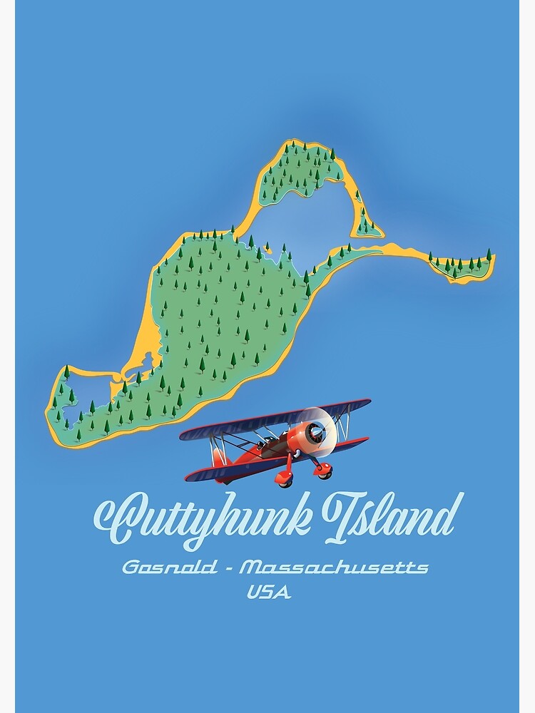 "Cuttyhunk island Gosnold, Massachusetts" Art Print by vectorwebstore ...