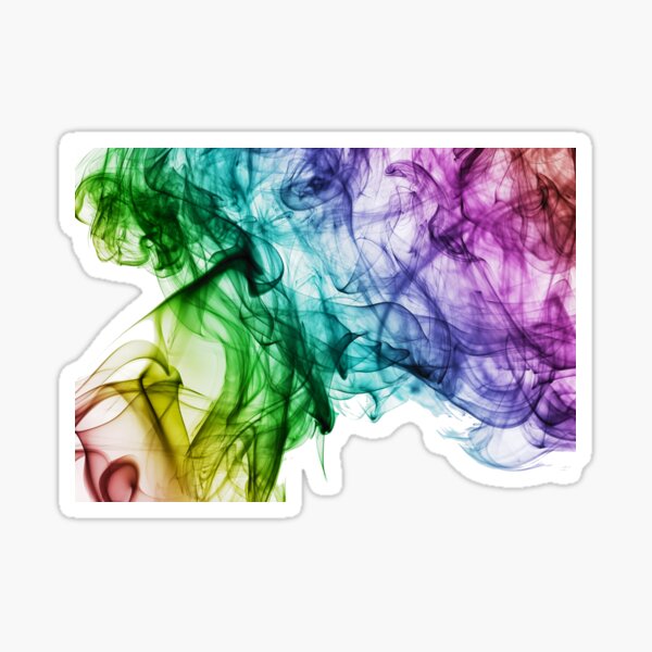 "Beautiful colored smoke" Sticker for Sale by TiagoDesign | Redbubble