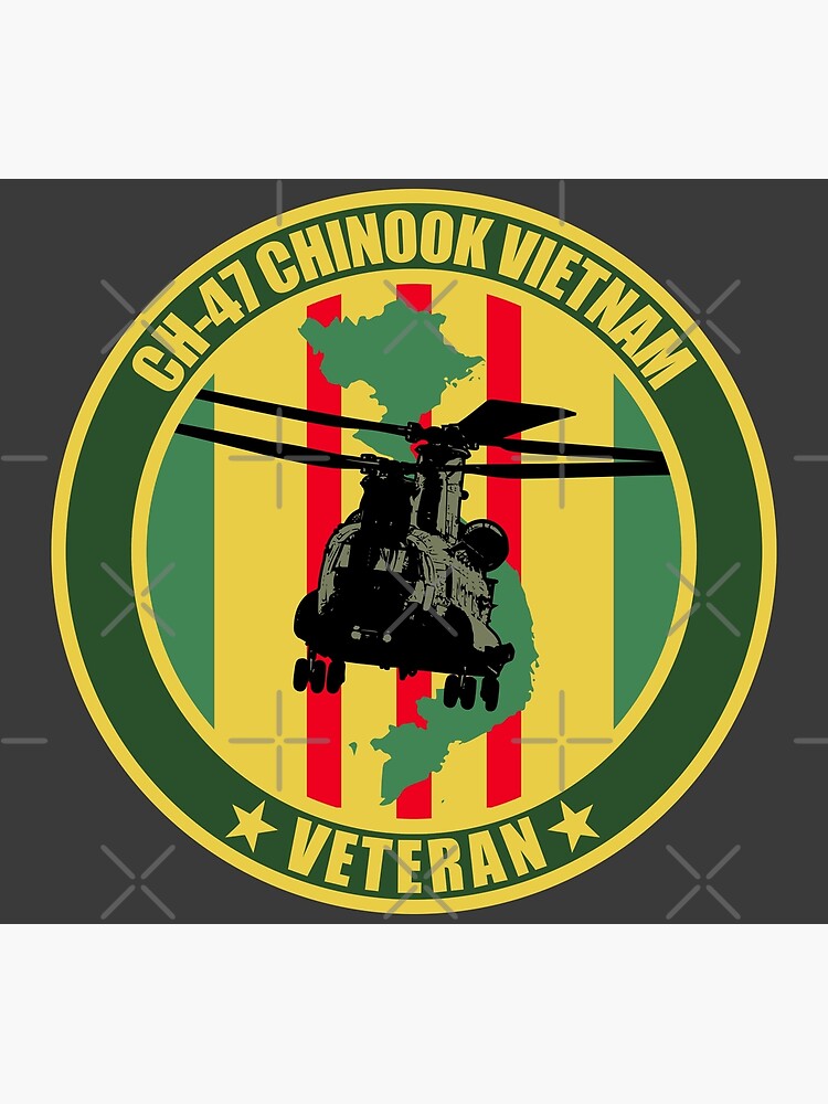 "CH-47 Chinook Vietnam Veteran Patch" Poster for Sale by StrongVlad ...