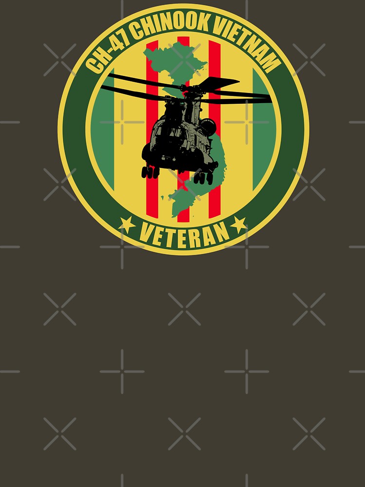 "CH-47 Chinook Vietnam Veteran Patch" T-shirt for Sale by StrongVlad ...