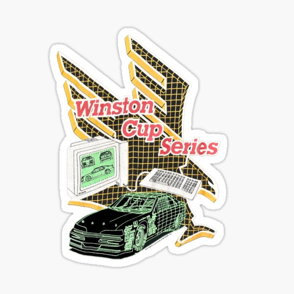 "Winston Cup NASCAR Vintage" Sticker by MainEventMedia | Redbubble