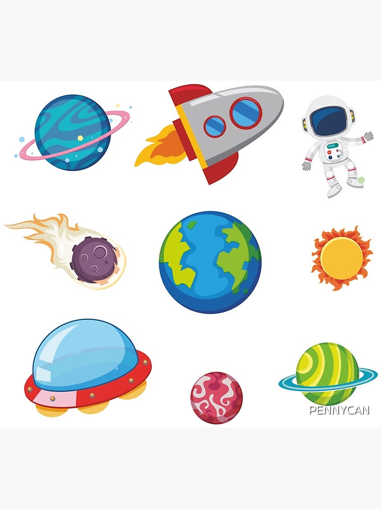 "Outer Space Stickers 3" Photographic Print for Sale by PENNYCAN ...
