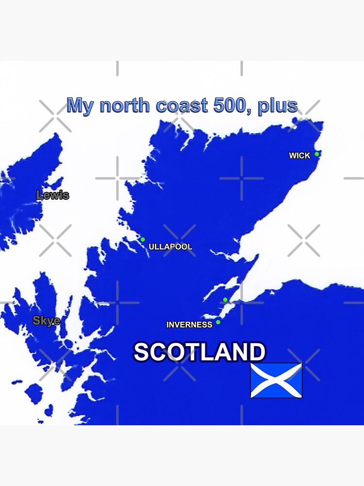 "North Coast 500, plus" Sticker for Sale by Millysuewood | Redbubble