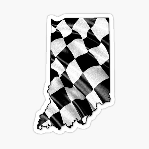 "Indiana Racing" Sticker for Sale by nikolaimelnik | Redbubble