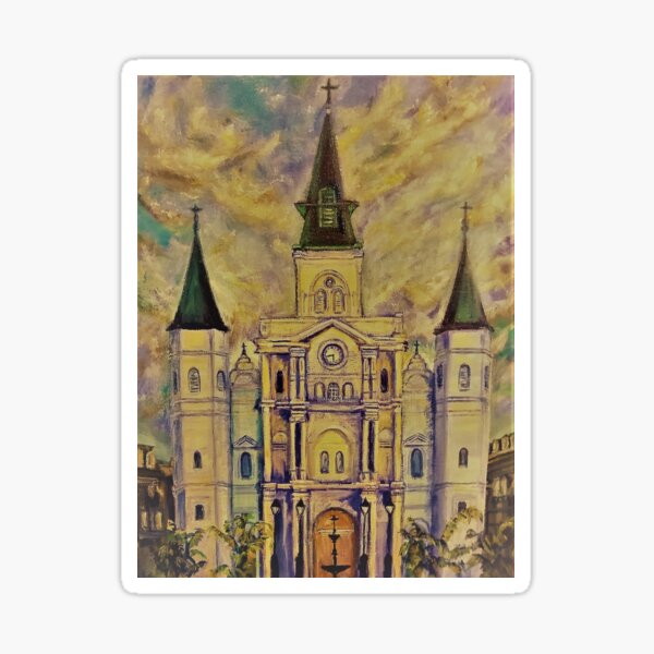 "Antiqued St. Louis Cathedral, New Orleans, Jackson Square, Church ...
