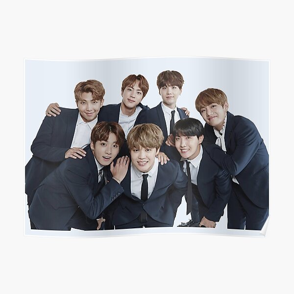 "BTS OT7 Group Photo" Poster for Sale by jungkoojk | Redbubble