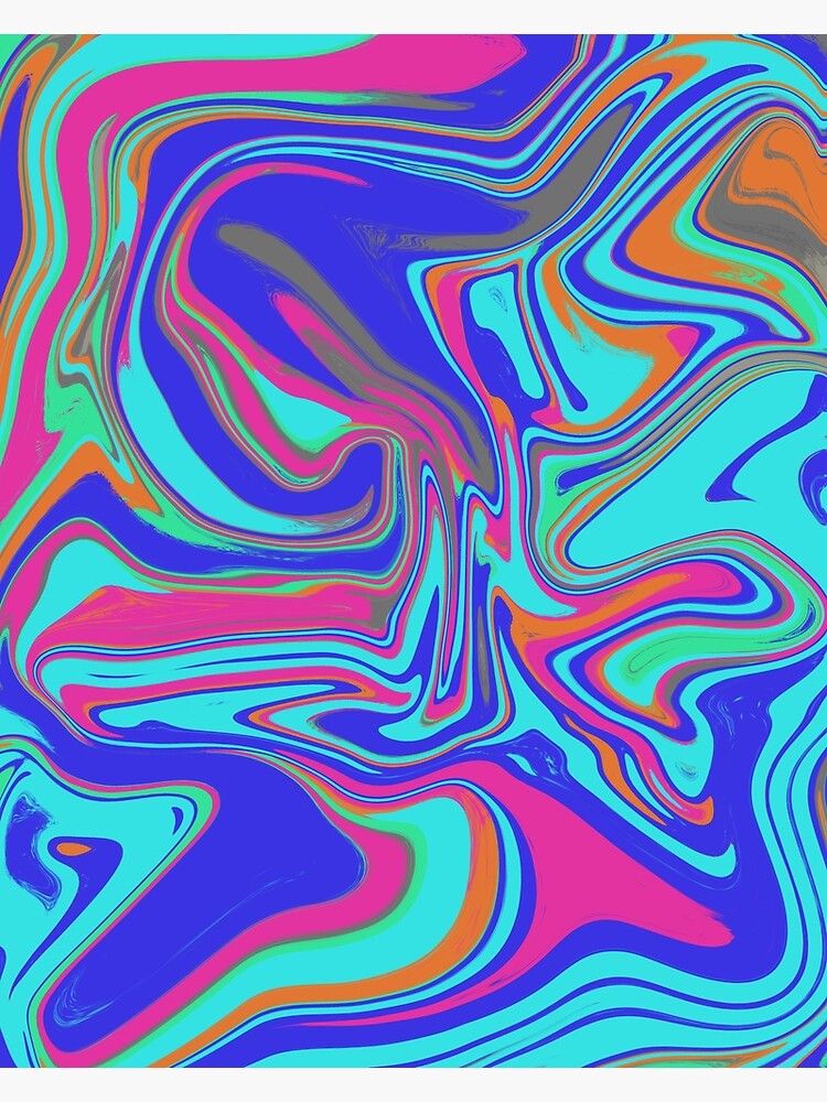 "Funky Liquid Painting Digital Art" Framed Art Print for Sale by ...