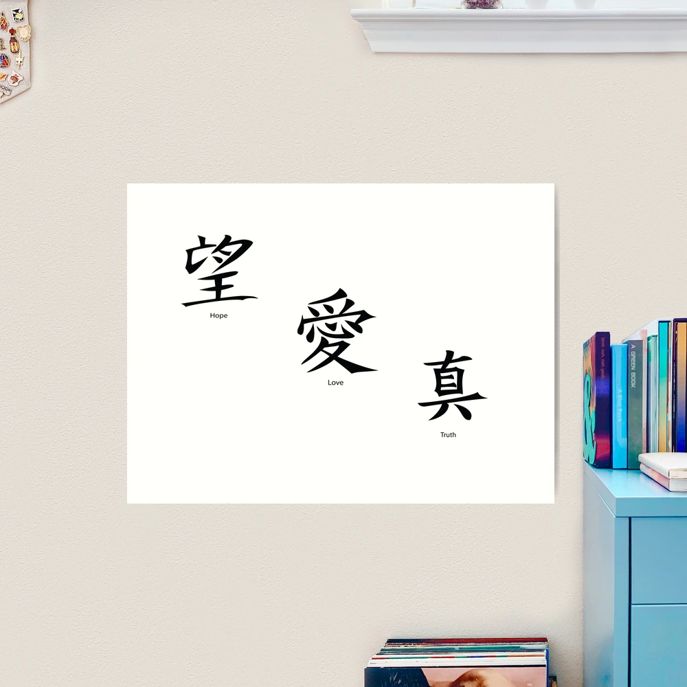 Japanese Symbol For Truth Popular Japanese Kanji Postcard