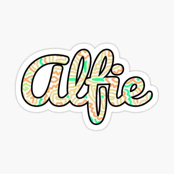 "Alfie Handwritten Name" Sticker by inknames | Redbubble