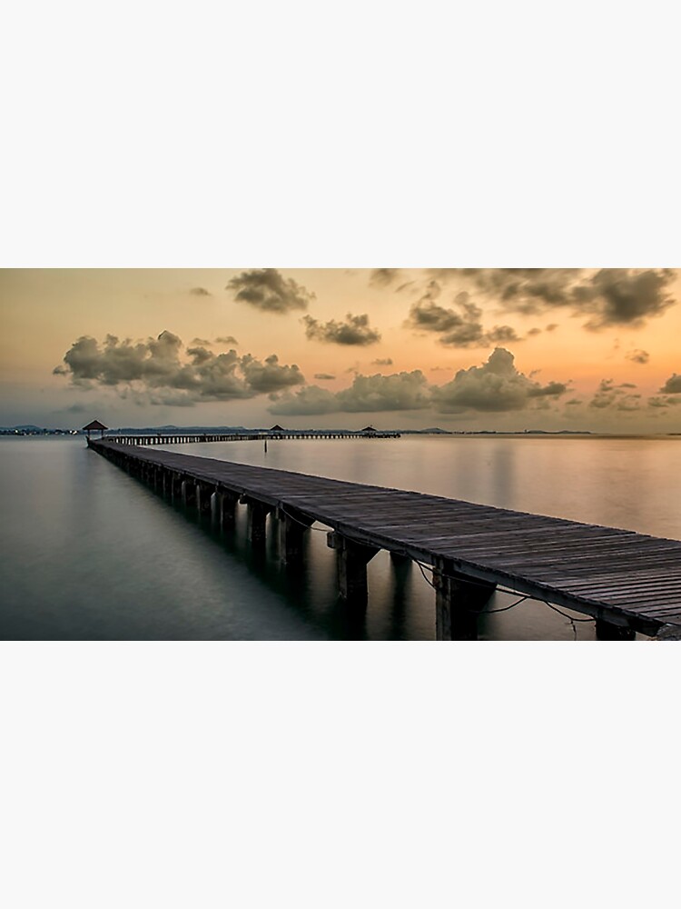 "Wooden bridge" Sticker for Sale by OrionPhotograph | Redbubble
