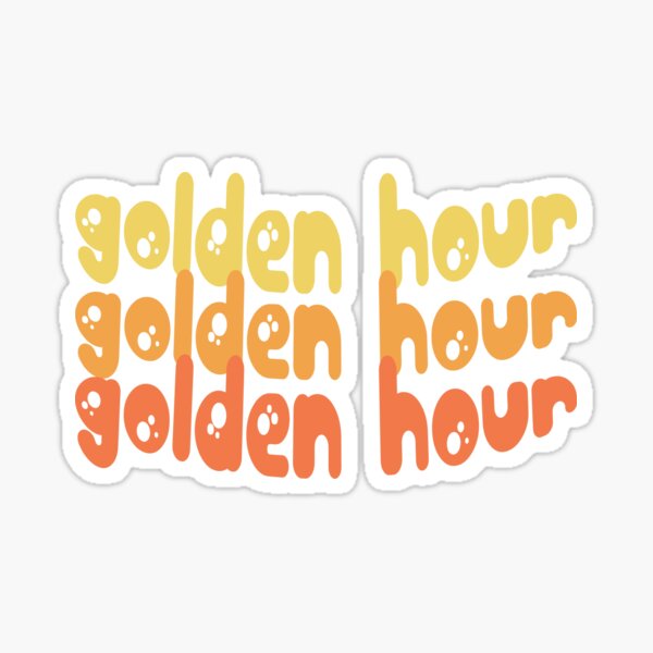 "golden hour" Sticker by lucianalobos | Redbubble