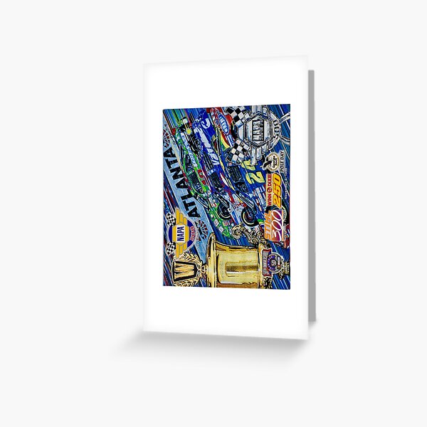 "NASCAR Atlanta Motor Speedway Art" Greeting Card for Sale by ...
