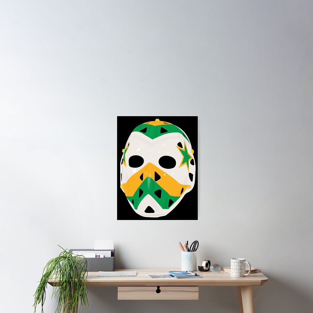 "Vintage Goalie Mask - Minnesota North Stars" Poster for Sale by ...