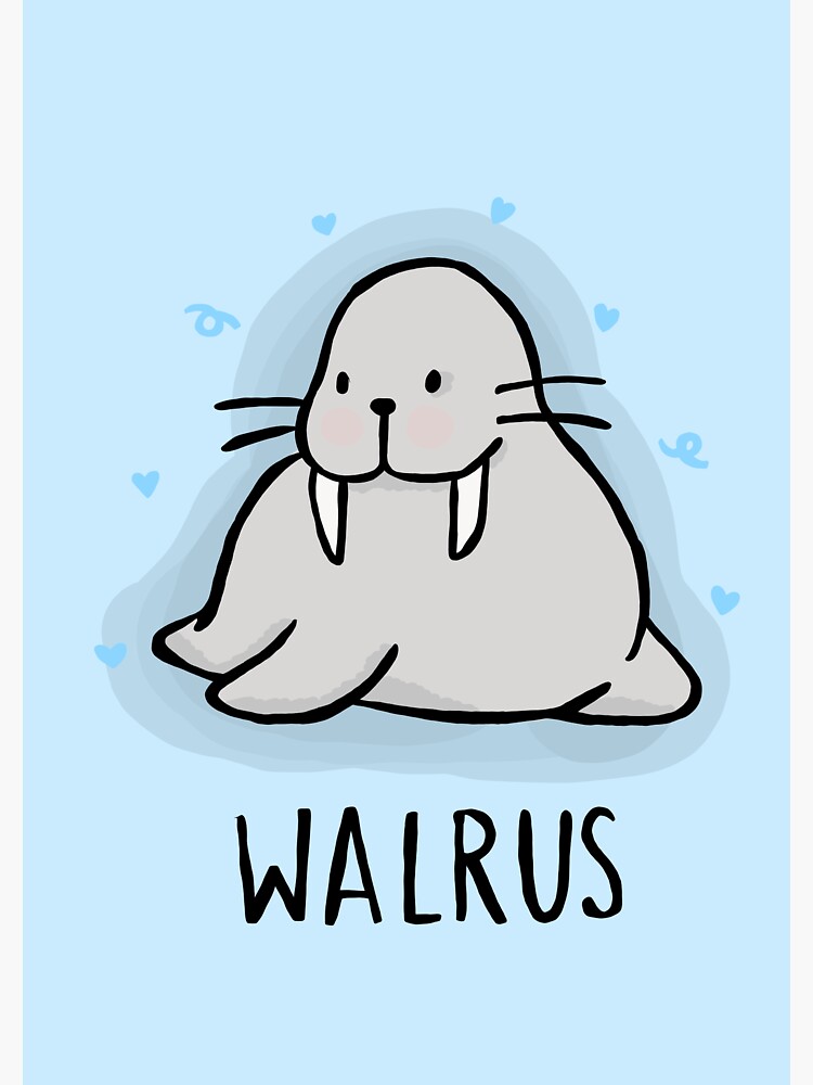 "walrus sticker" Sticker for Sale by abidarroch | Redbubble