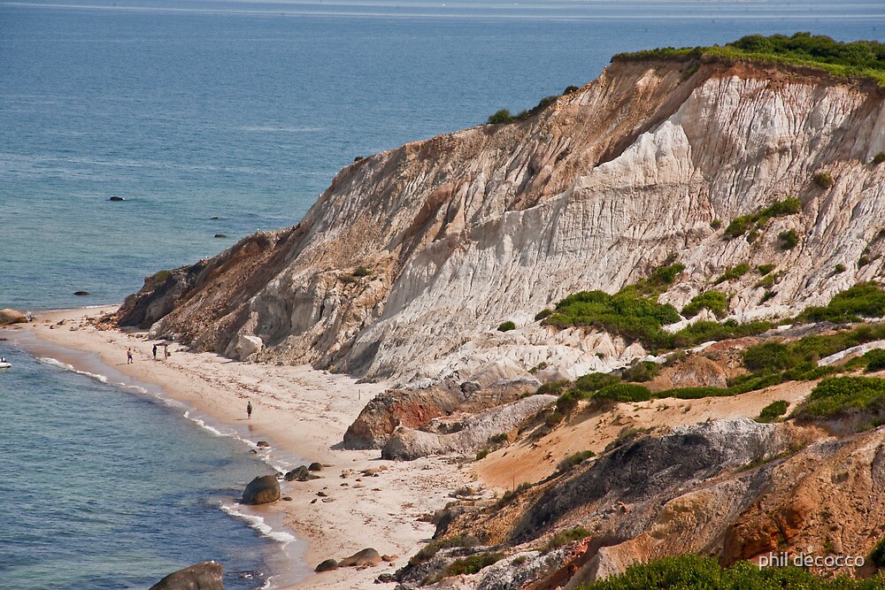 "Clay Cliffs Of Aquinnah" by phil decocco | Redbubble