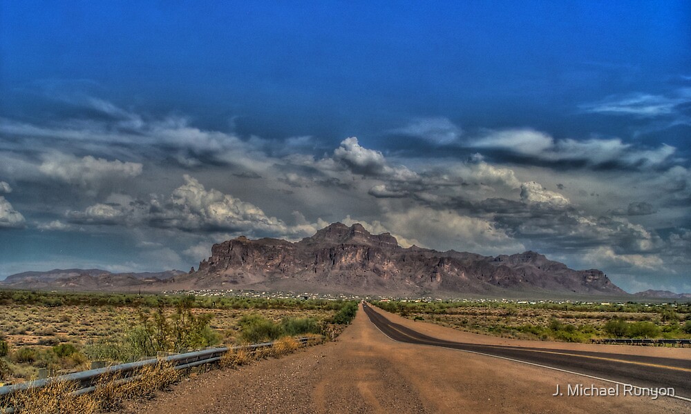 "Superstition Mountain Storm Clouds" by J. Michael Runyon | Redbubble