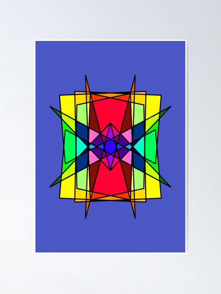 "Symmetrical and colourful design" Poster by Warlock675 | Redbubble