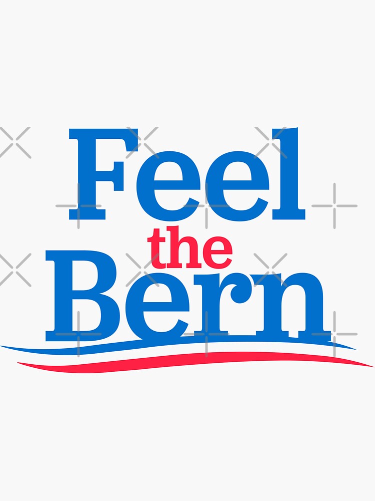"Feel The Bern - Bernie Campaign Logo" Sticker for Sale by BeerBro ...