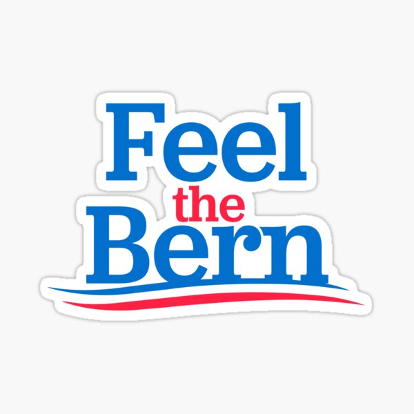 "Feel The Bern - Bernie Campaign Logo" Sticker for Sale by BeerBro ...