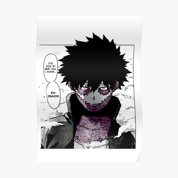 "Dabi Coloured Manga Panel " Poster for Sale by OtaKai28 | Redbubble
