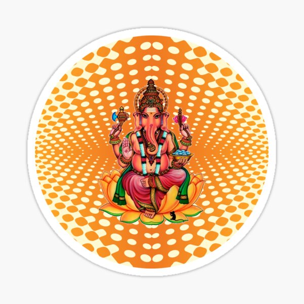 "Ganesh!" Sticker by Ros-LightBites | Redbubble