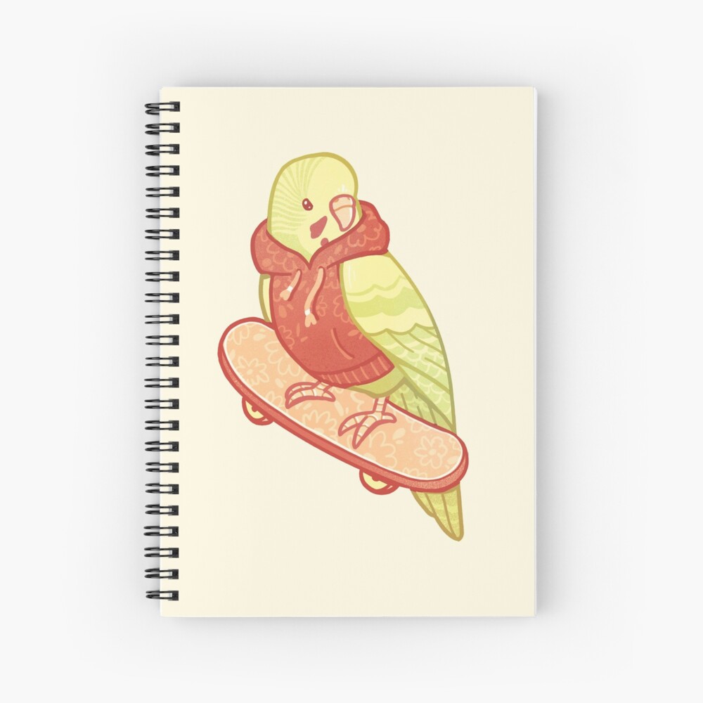 "Orange and Green Coo Bird" Spiral Notebook for Sale by electricgale ...