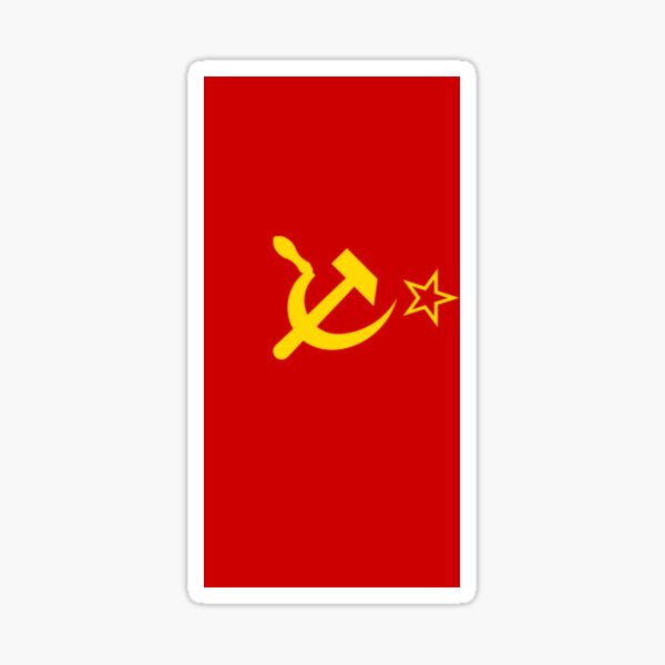 "Hammer and sickle soviet union" Sticker for Sale by BigRedDot | Redbubble