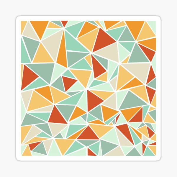 "Triangles" Sticker for Sale by Rusembell | Redbubble