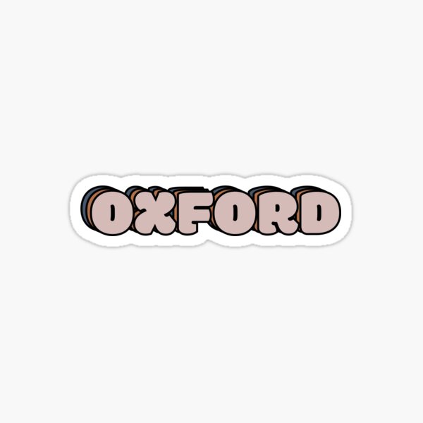 "Oxford Sticker" Sticker by cath-elizabeth | Redbubble