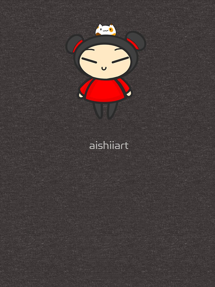 "Pucca with a Cat" T-shirt for Sale by aishiiart | Redbubble | red t ...