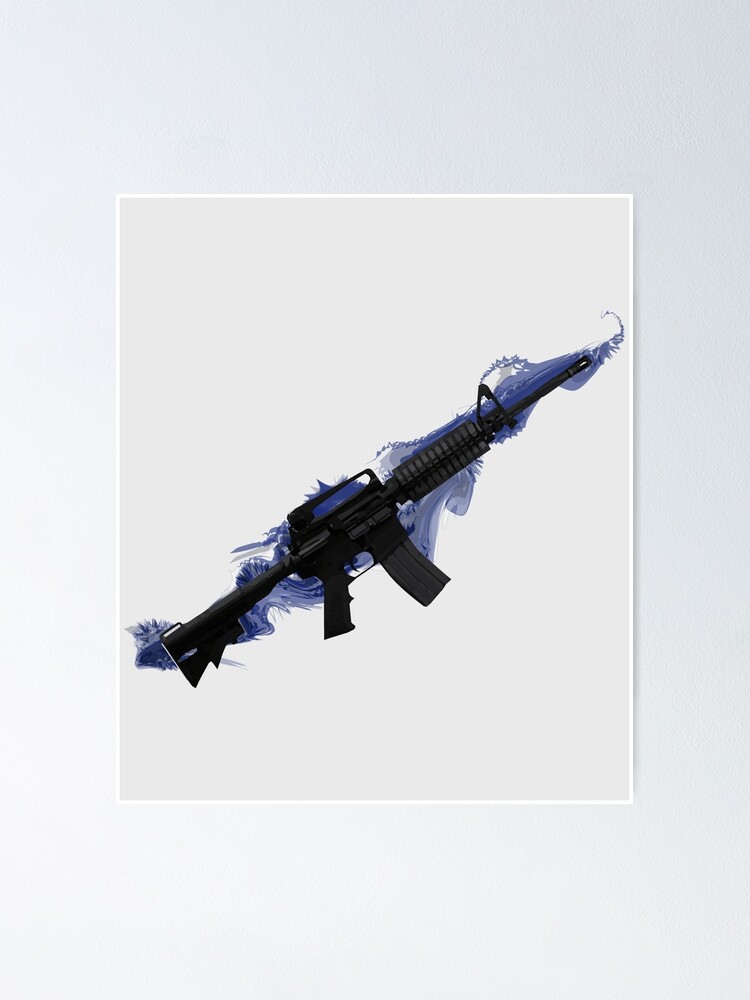 "CSGO M4A1 - Blue" Poster for Sale by SpaceLake | Redbubble