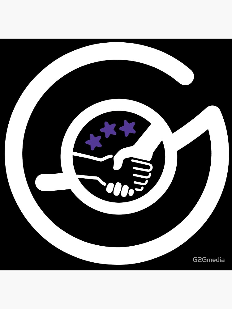 "G2G White/Purple Logo" Poster by G2Gmedia | Redbubble