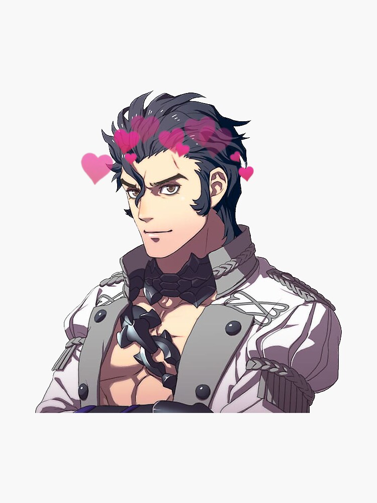 "Balthus Fire Emblem Hearts" Sticker for Sale by badtodd | Redbubble