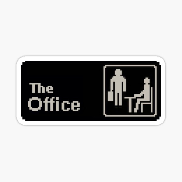 "The Office Pixel Art Logo" Sticker by PerfectlyBad | Redbubble