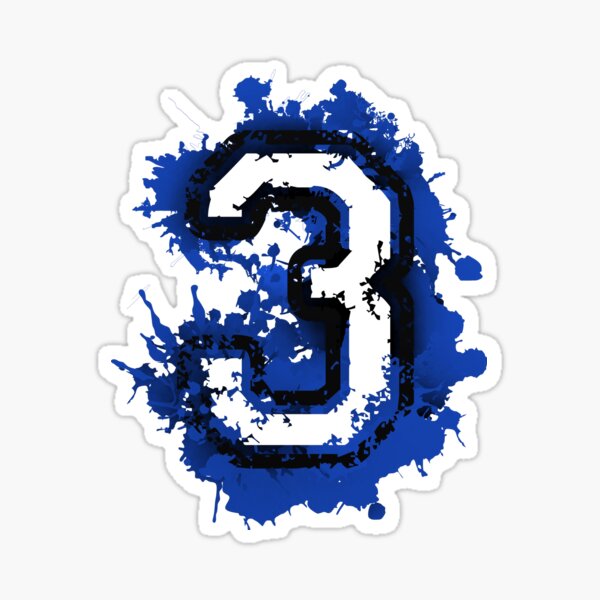 "Number 3" Sticker for Sale by AlbertoRuiZ | Redbubble