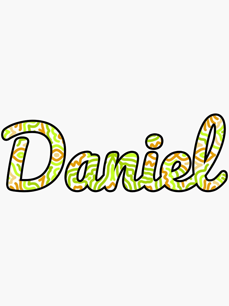 "Daniel Handwritten Name" Sticker by inknames | Redbubble