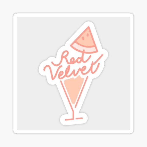 "red velvet summer red flavor sticker logo" Sticker for Sale by Krystal ...